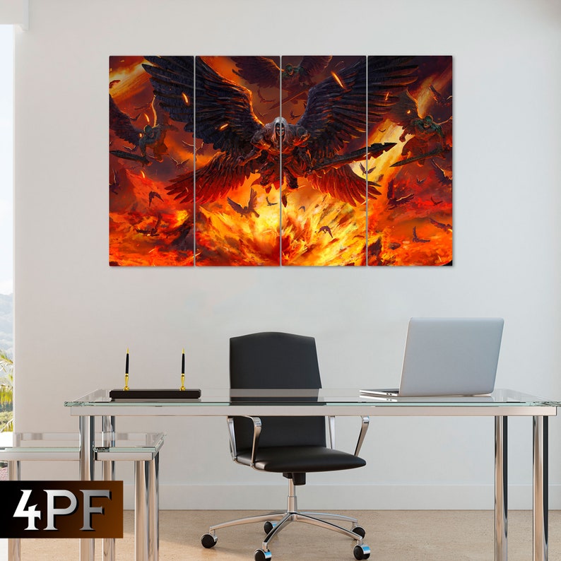 Valkyries Canvas, Fantasy Print, Dangeon and Dragons, Geek Gift, Dnd ...