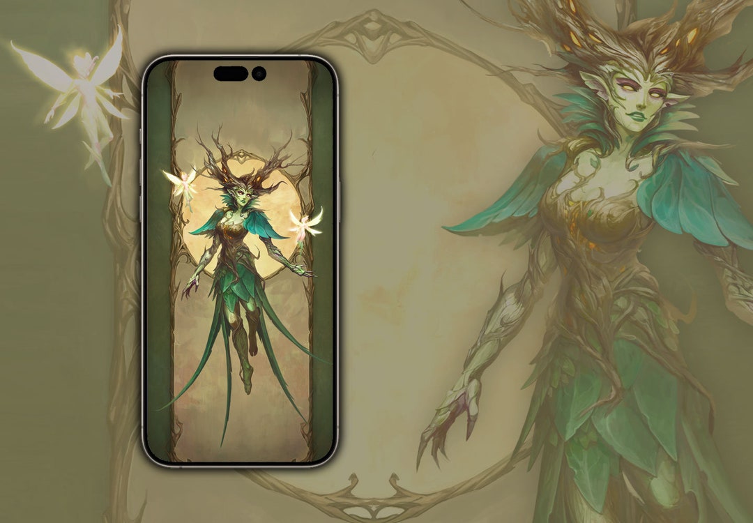 Fae Queen Aesthetic Phone Wallpaper | Fantasy Creature | Smartphone ...