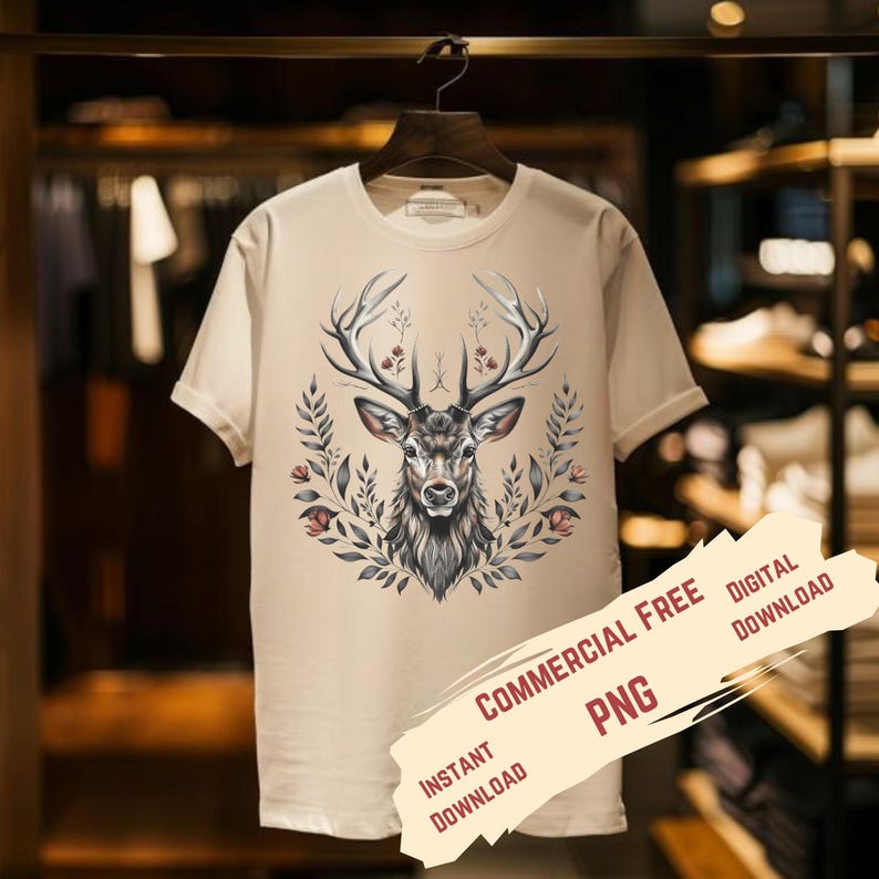 Deer Head Svg & PNG Files, Buck Hunting Clipart, Silhouette Vector Image, SVG Hunters Design ...