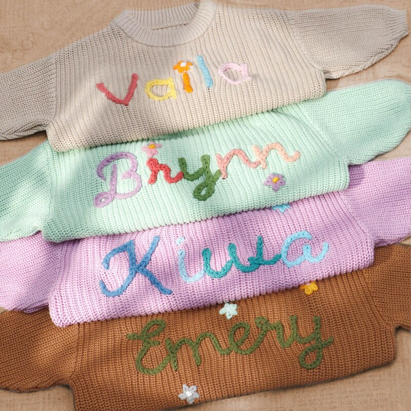 Baby Sweater With Name - Etsy