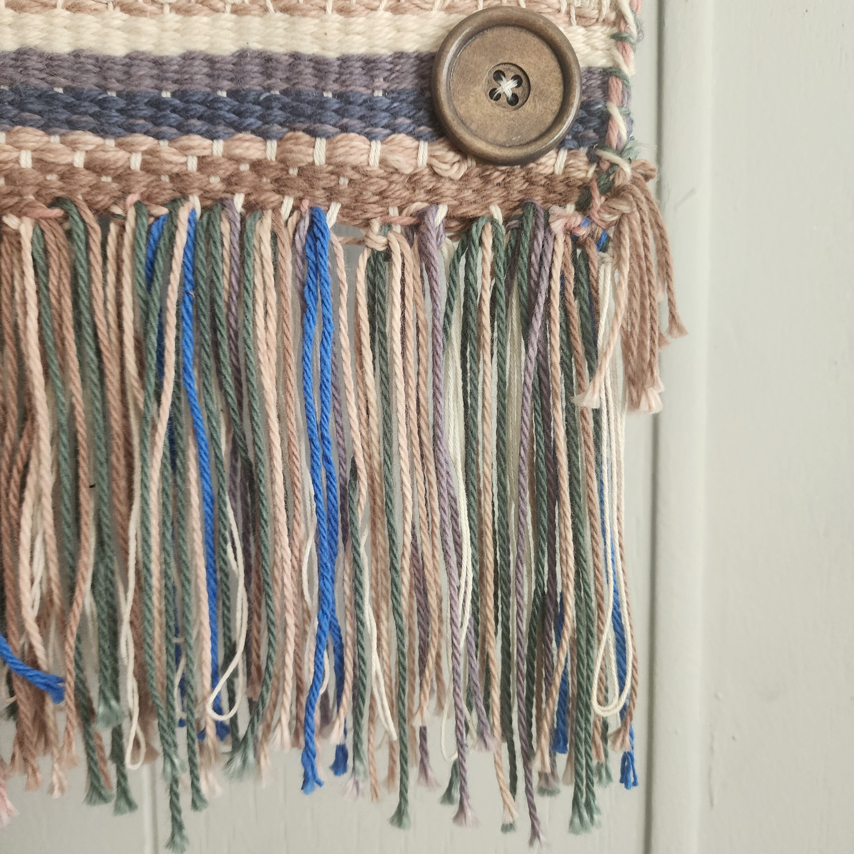 Dash of Denim. Wall Hanging With Upcycled Denim and Buttons. Boho ...