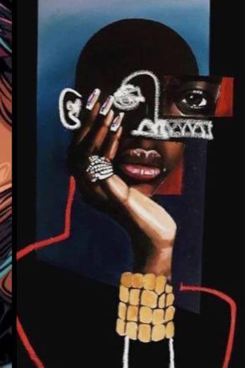 EBONY | Afro Futurism Art Poster, Black Luxury, Black Art Decor, Trendy ...