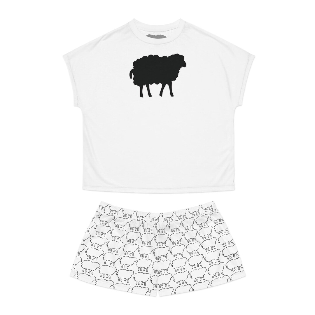 Pajama Set, Funny Black Sheep, Cute Sheep Pajamas, Women's PJ Set ...