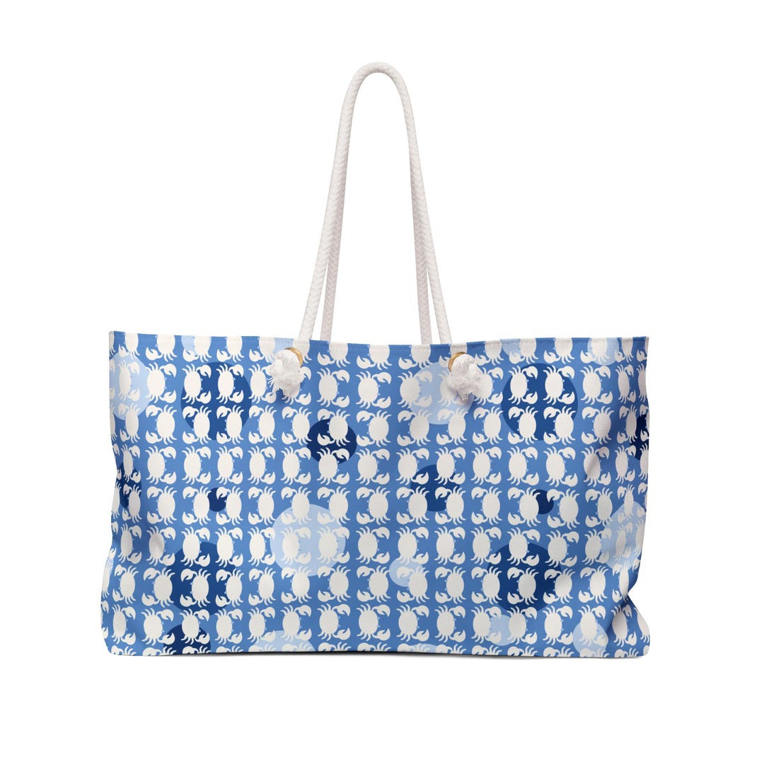 Ocean Inspired Weekender Bag, Beachcomber Bag, Seashore Travel Tote ...