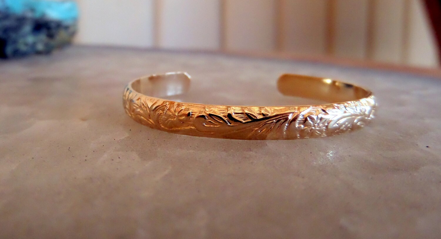 Feminine Gold Fill Newborn Cuff - Etsy