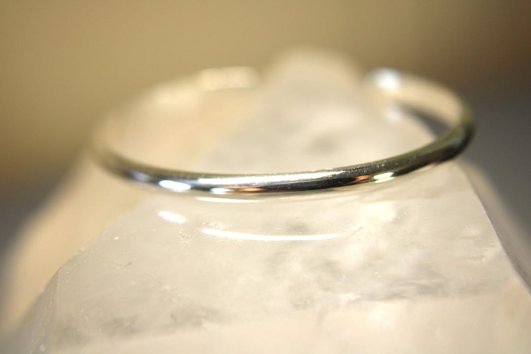 Half Round Sterling Baby Cuff - Etsy