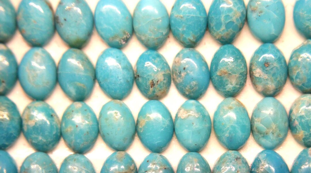 5x7 Kingman Ovals-blue-small Parcels - Etsy