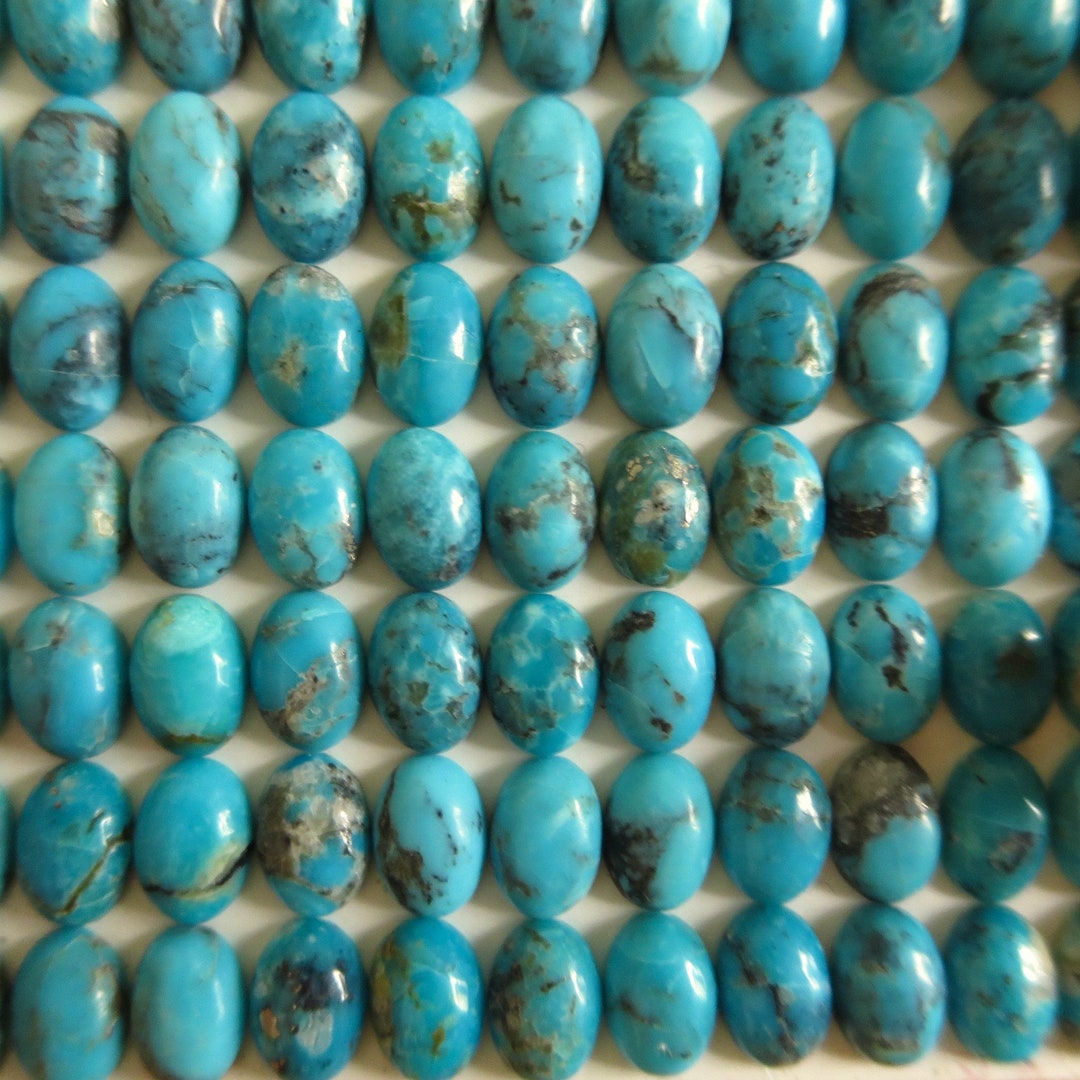 5x7mm Kingman Turquoise Cabs-parcel T - Etsy