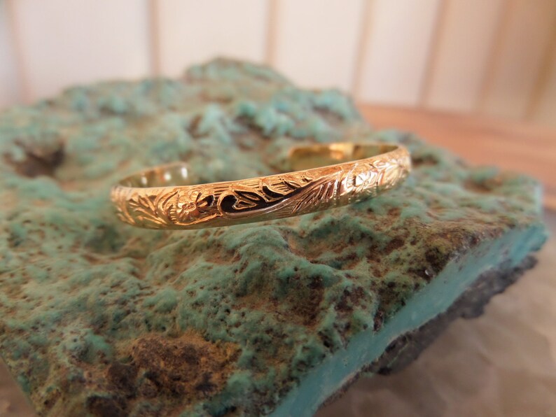 Feminine Gold Fill Newborn Cuff - Etsy