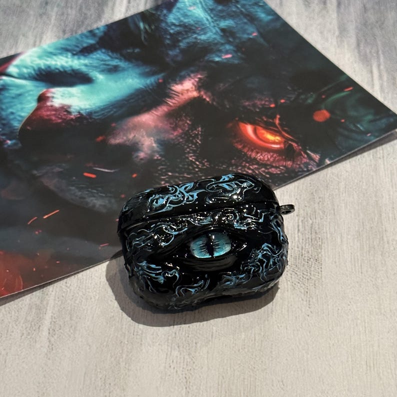 Glow in the Dark Cat Eye Airpods Case - 5 Color Options, Horror ...