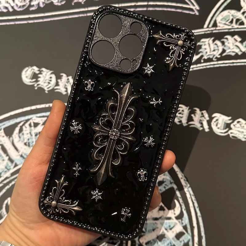 Grunge Silver Phone Case - Etsy