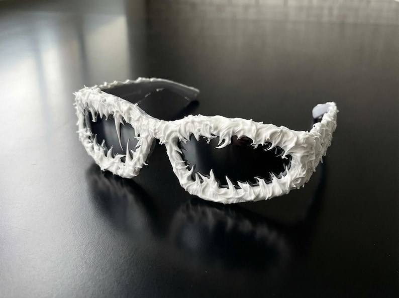 Eyeball Weird Sunglasses, Handmade Gothic Rave Mask Glasses, Surreal ...