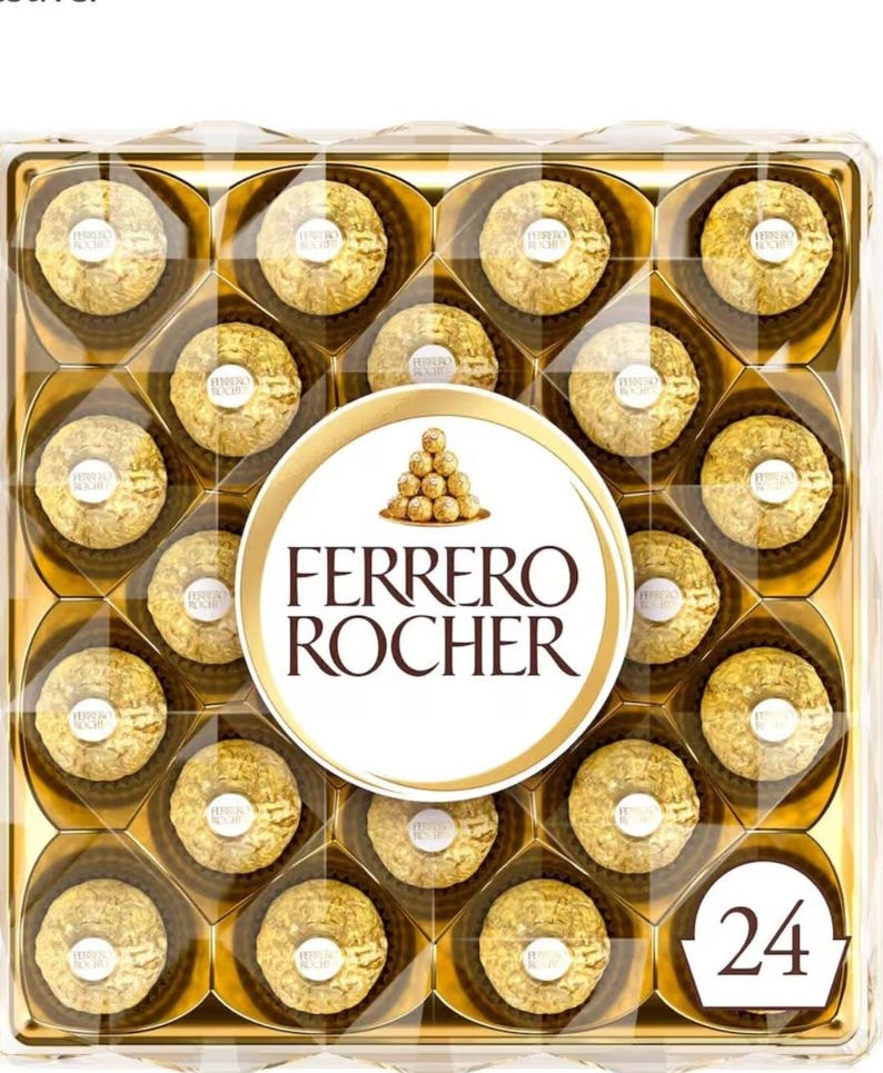 Ferrero Rocher Chocolate Box 24 Pieces - Etsy