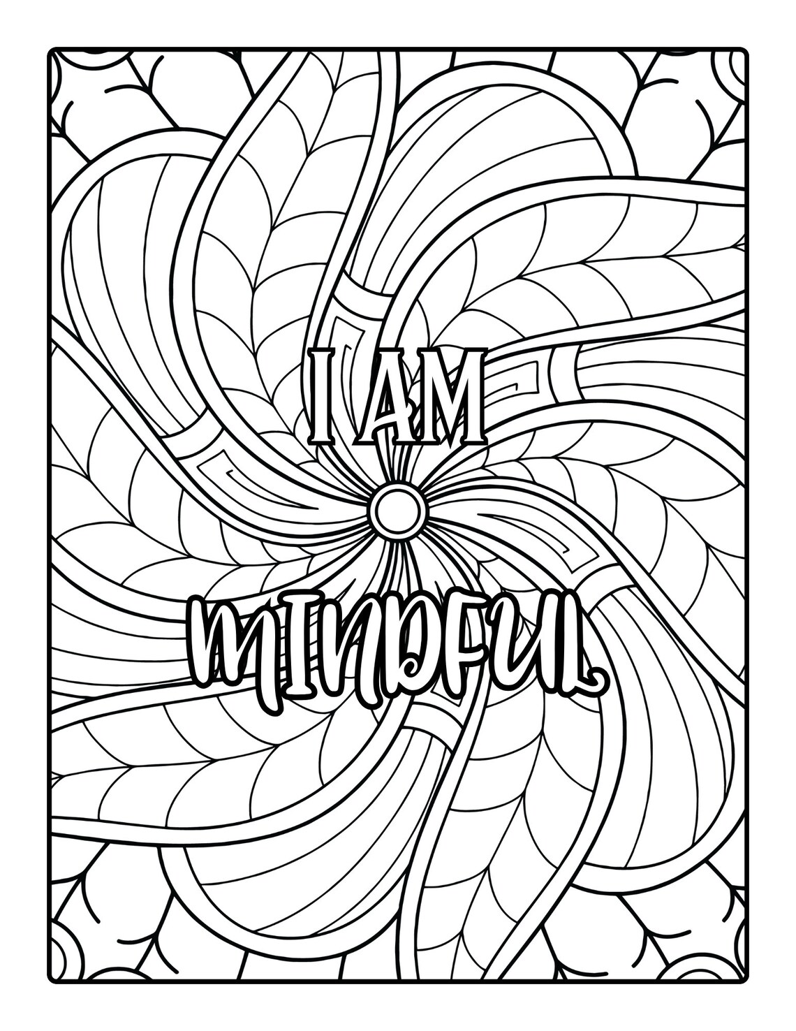 Positive Self-affirmation Coloring Book - Etsy