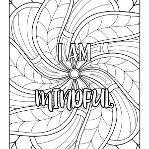 Positive Self-affirmation Coloring Book - Etsy