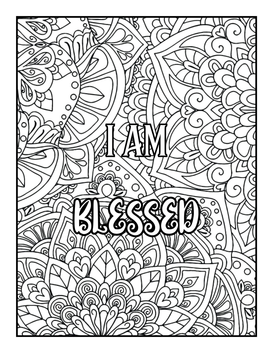 Positive Self-affirmation Coloring Book - Etsy
