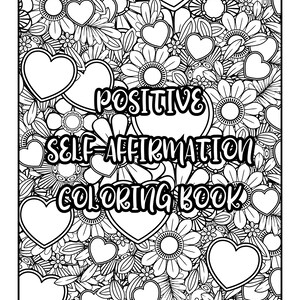 Positive Self-affirmation Coloring Book - Etsy