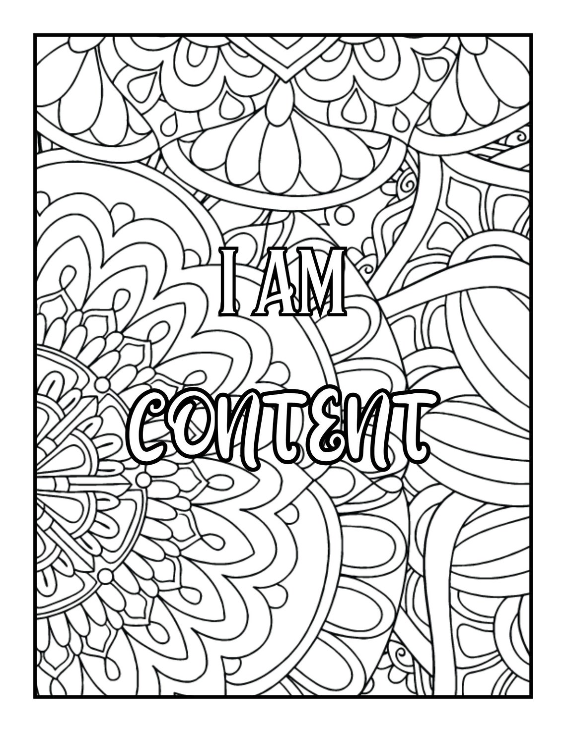 Positive Self-affirmation Coloring Book - Etsy
