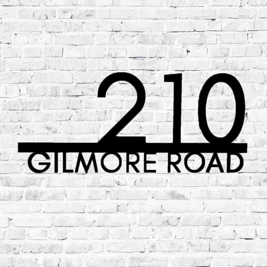 Personalized Modern Address Plaque, Custom Acrylic House Number Sign ...