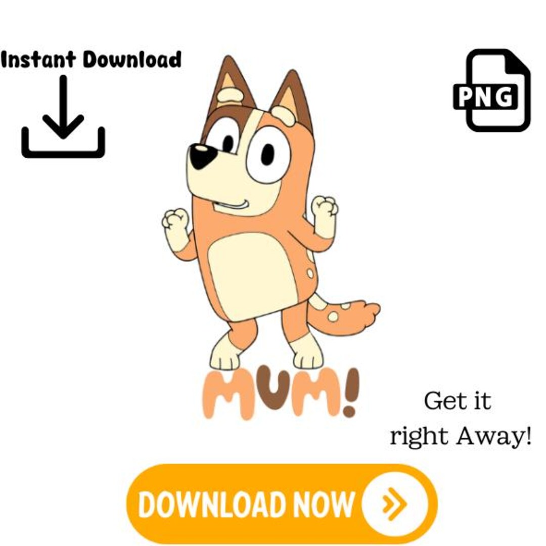 Bluey Chilli Heeler PNG Chilli Heeler Png Chilli Digital Download Bluey ...