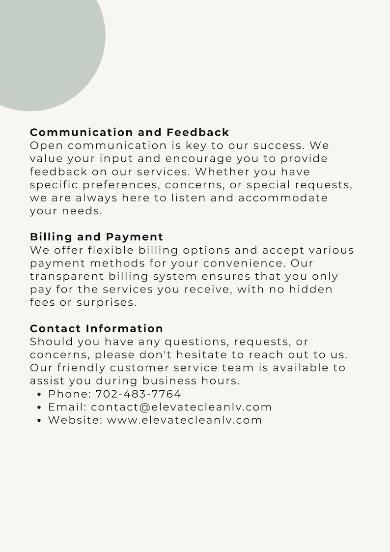 Editable Cleaning Service Welcome Packet | Customize on Canva for Free ...