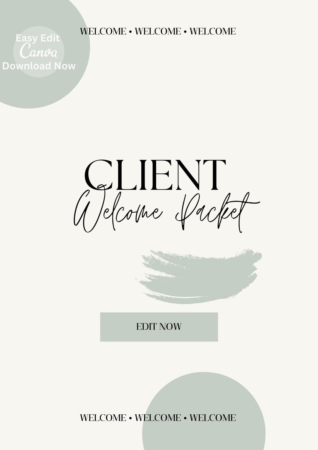 Editable Cleaning Service Welcome Packet | Customize on Canva for Free ...