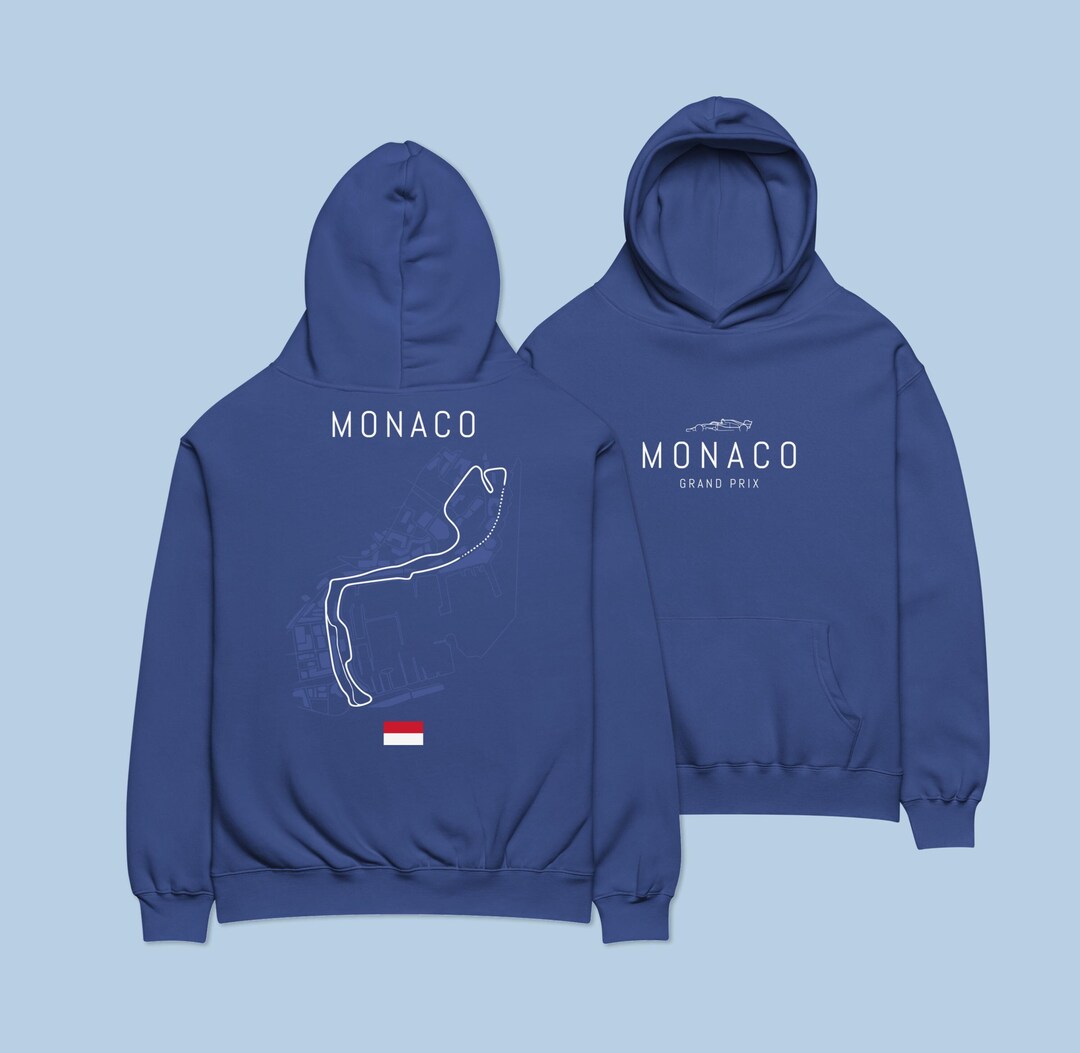 Monaco Grand Prix Hoodie: Formula 1 Racing Circuit Map - Etsy