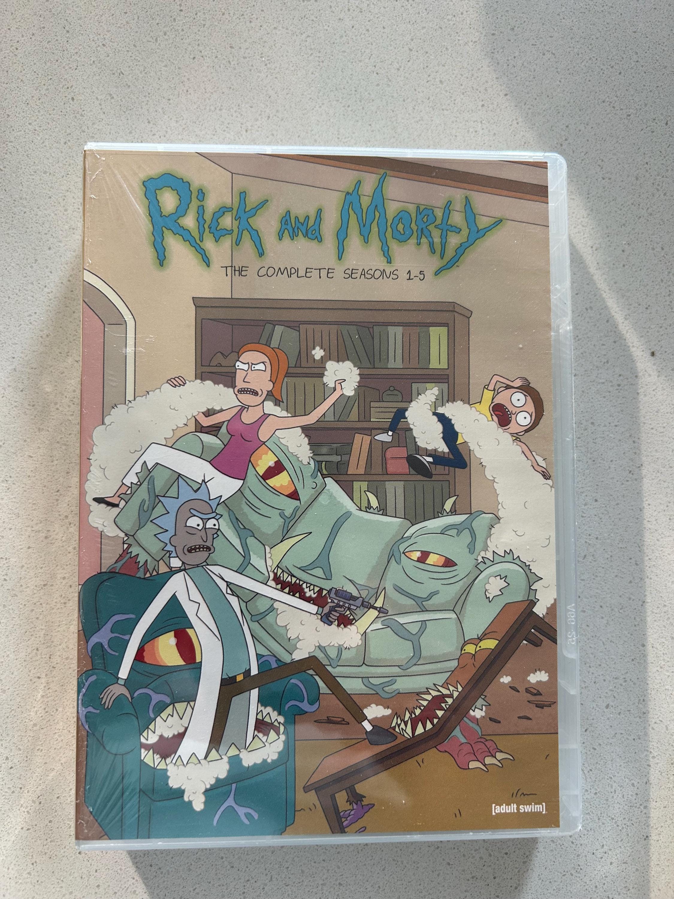 Rick and Morty 1-5 Collection DVD - Etsy