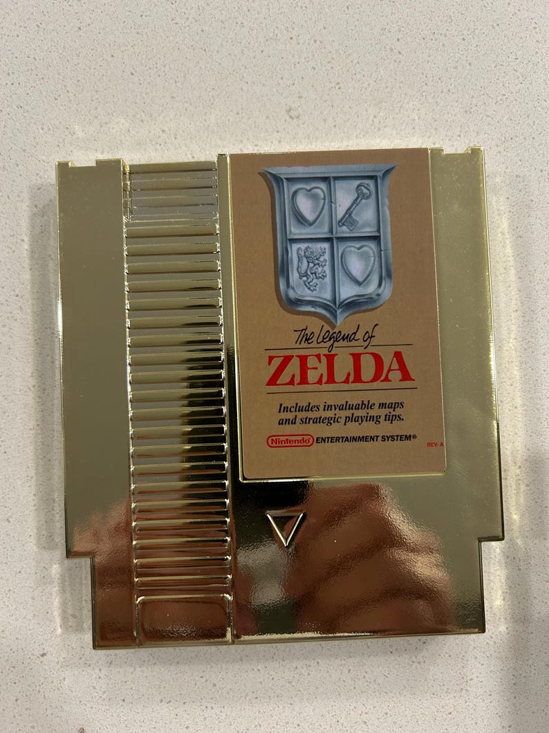 Legend of Zelda GOLD Nintendo NES - Etsy