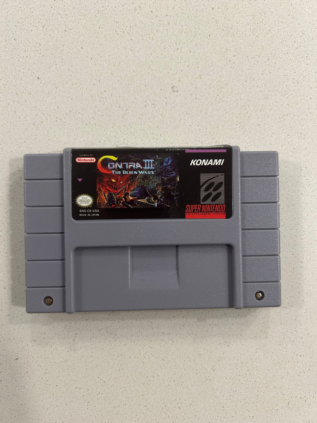 Contra III 3 the Alien Wars SNES Super Nintendo - Etsy