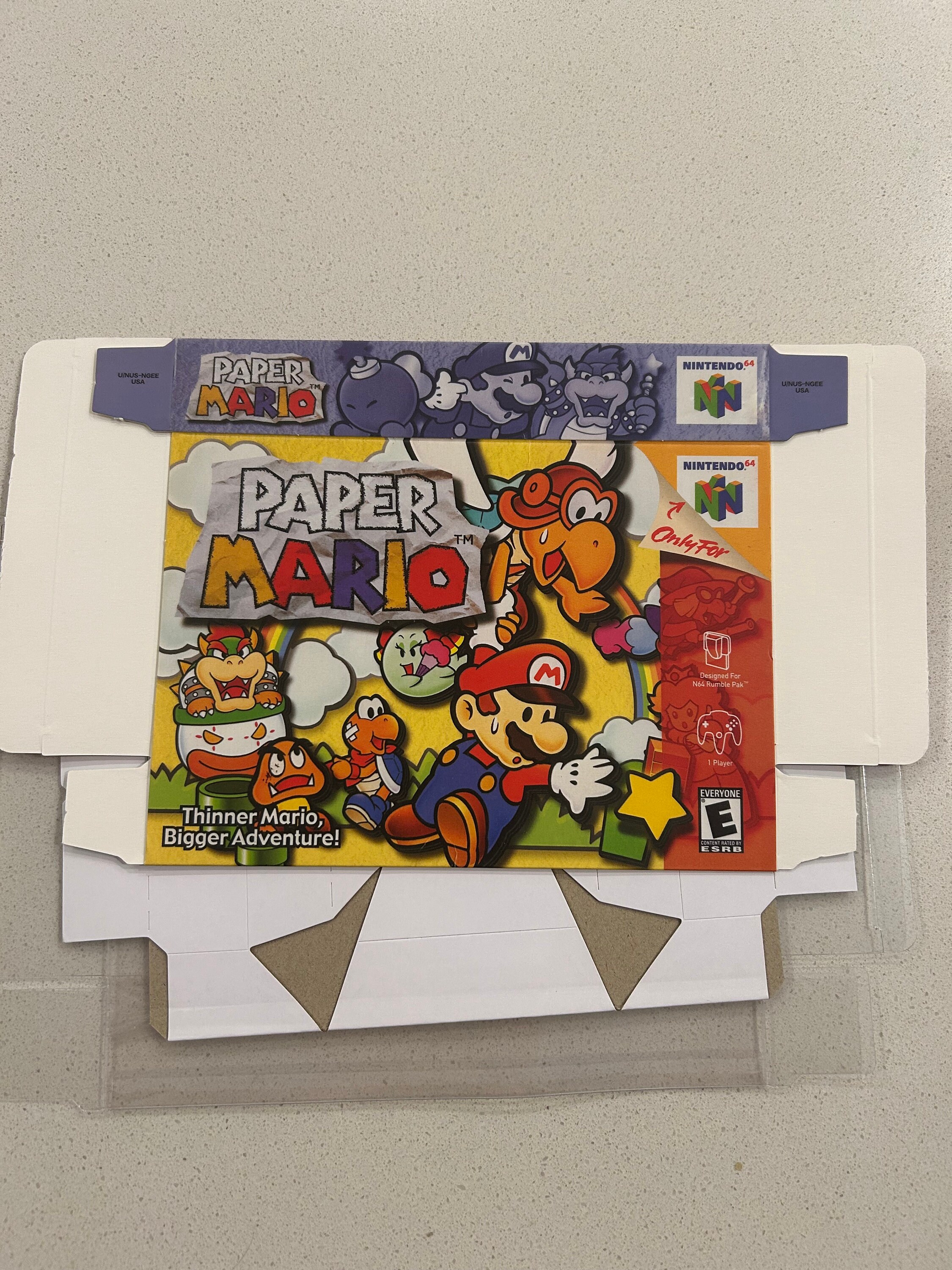 Paper Mario Nintendo 64 N64 Box Only Etsy