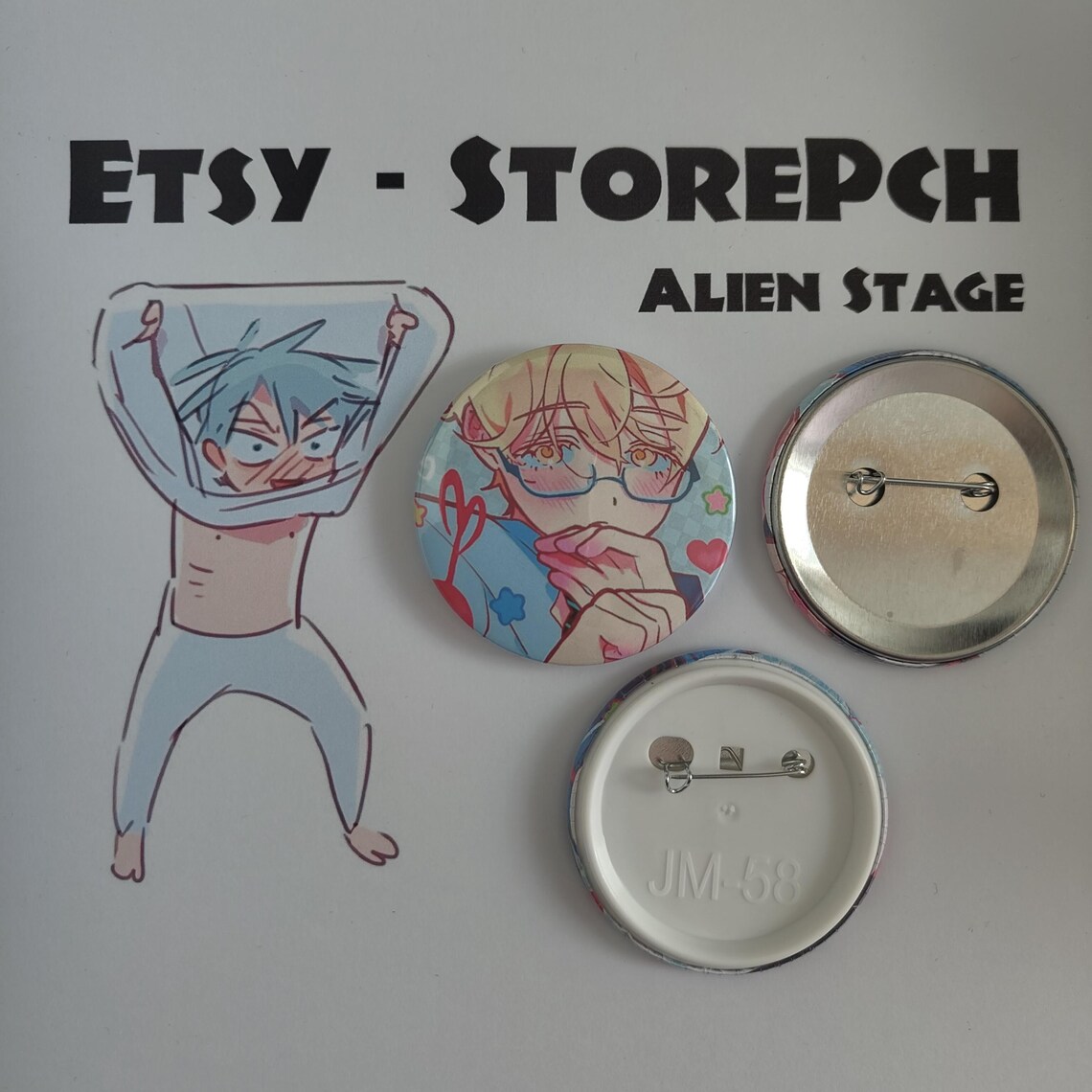 Pin 58mm - Alien Stage (all Characters - Love) - Etsy