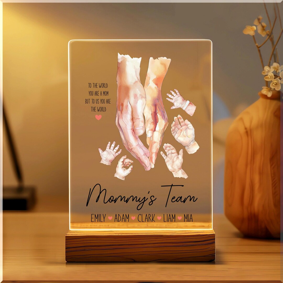 Personalized LED Light With Kids Names Acrylic Sign Unique Gift Idea ...