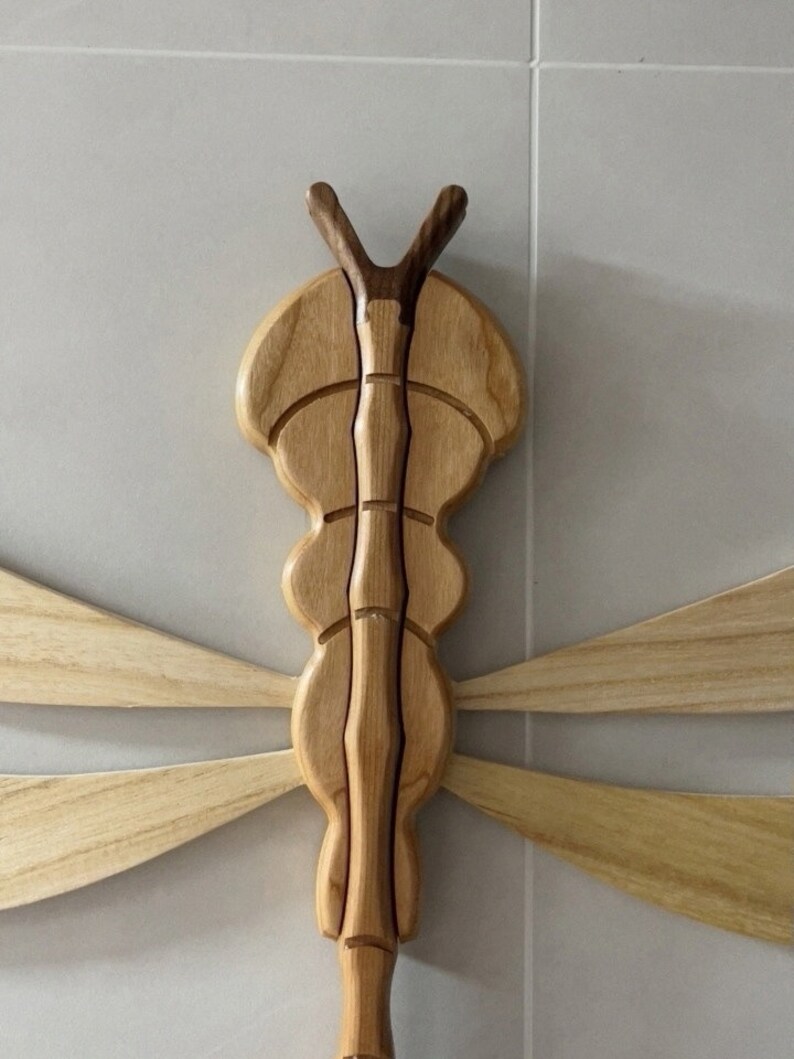 Solid Wood Dragonfly Take Clothes Pole Drying Rack-creative Clothes ...