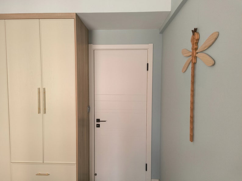 Solid Wood Dragonfly Take Clothes Pole Drying Rack-creative Clothes ...