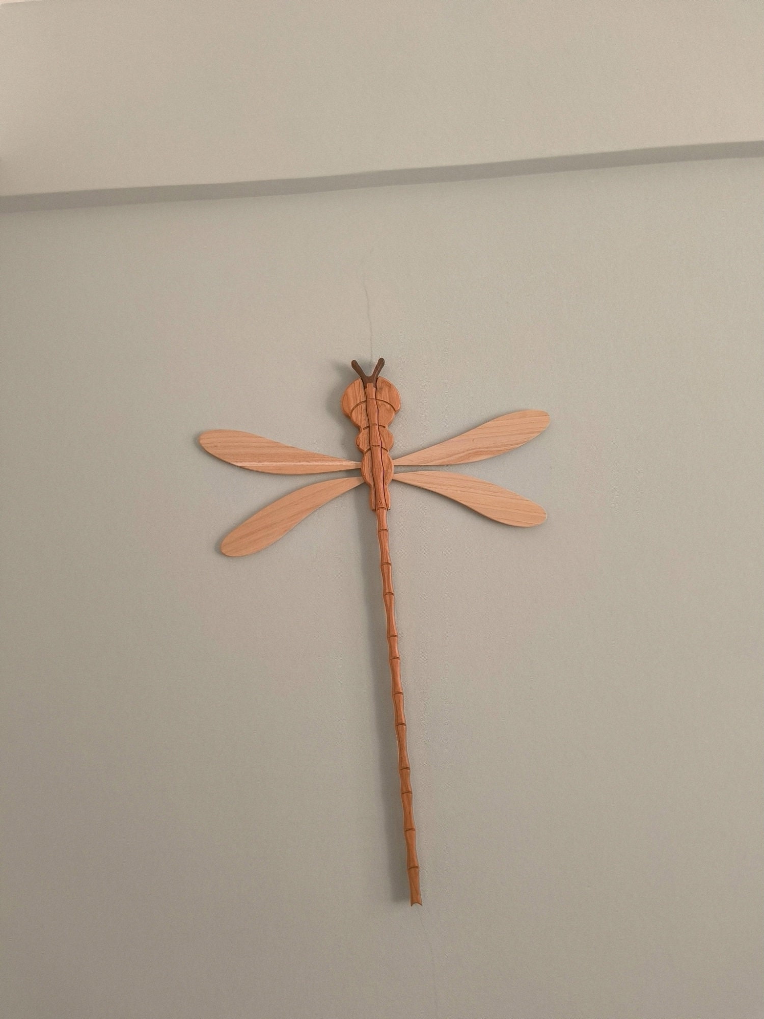 Solid Wood Dragonfly Take Clothes Pole Drying Rack-creative Clothes ...