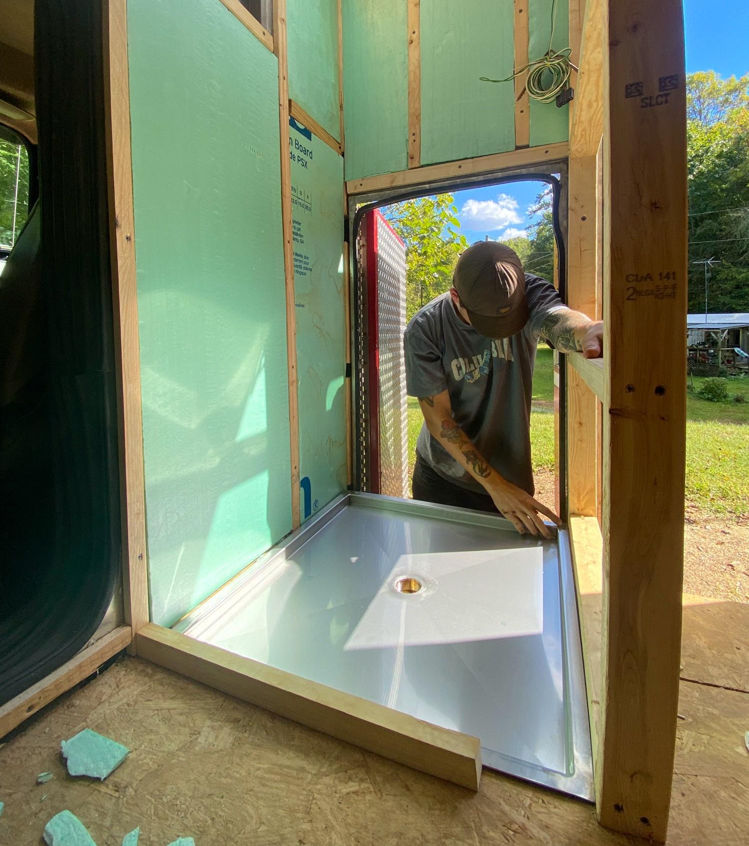Custom Shower Pan for Vans, Buses, Rvs & Tiny Homes! **fully Custom ...