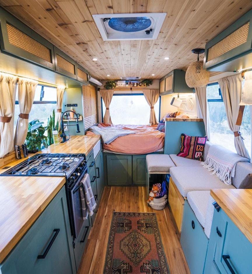 Build Plans: Couch/booth/bed Convertible Furniture for Van Life, Bus ...