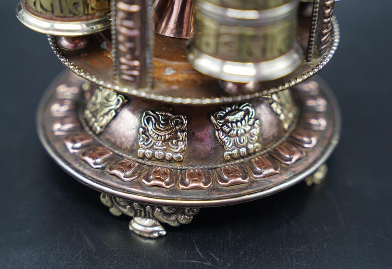 Handcrafted Tibetan Buddhist Prayer Wheel: Carved Mantra Design - Etsy