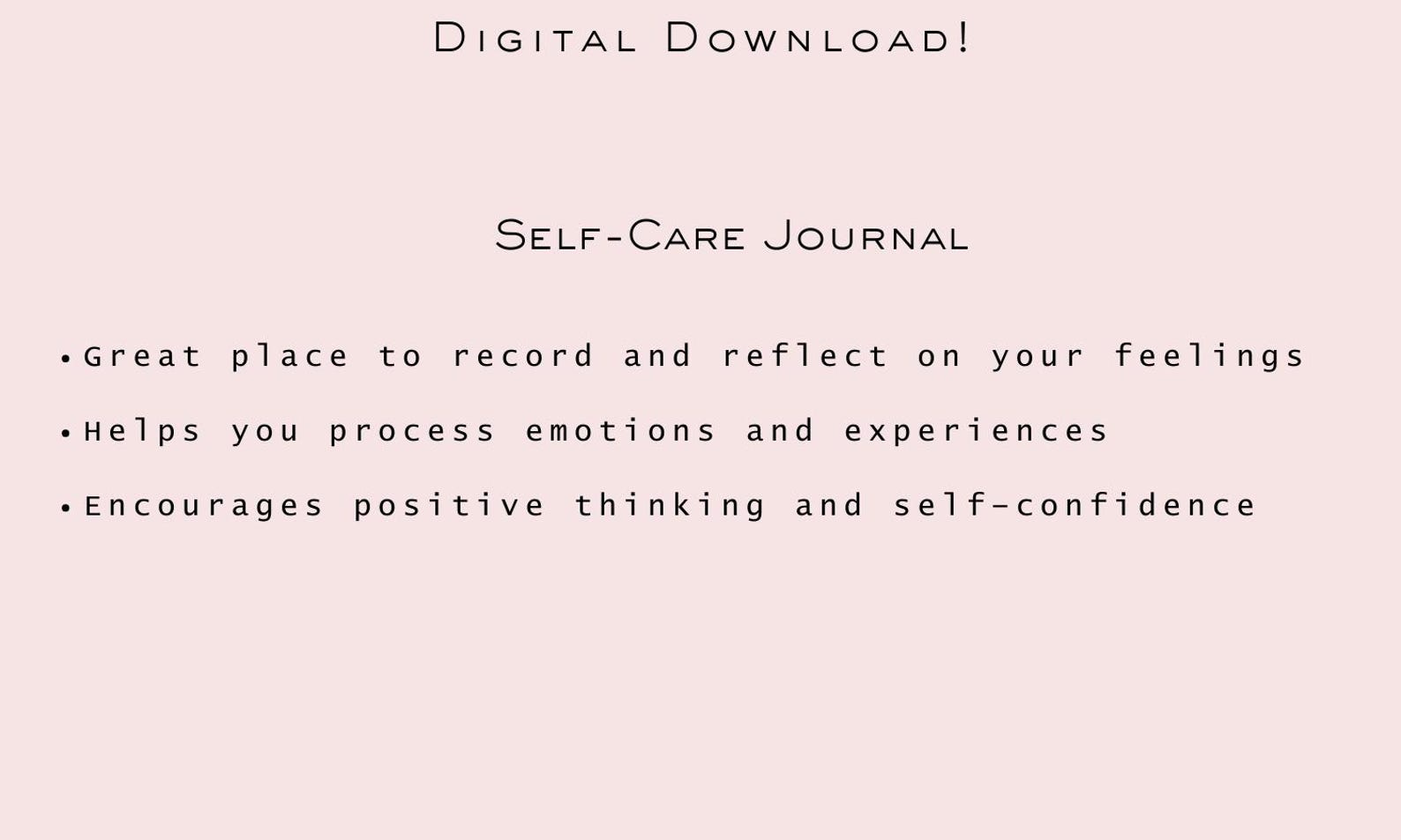 Self-care Journal, Wellness Journal, Printable Journal, Mindfulness ...