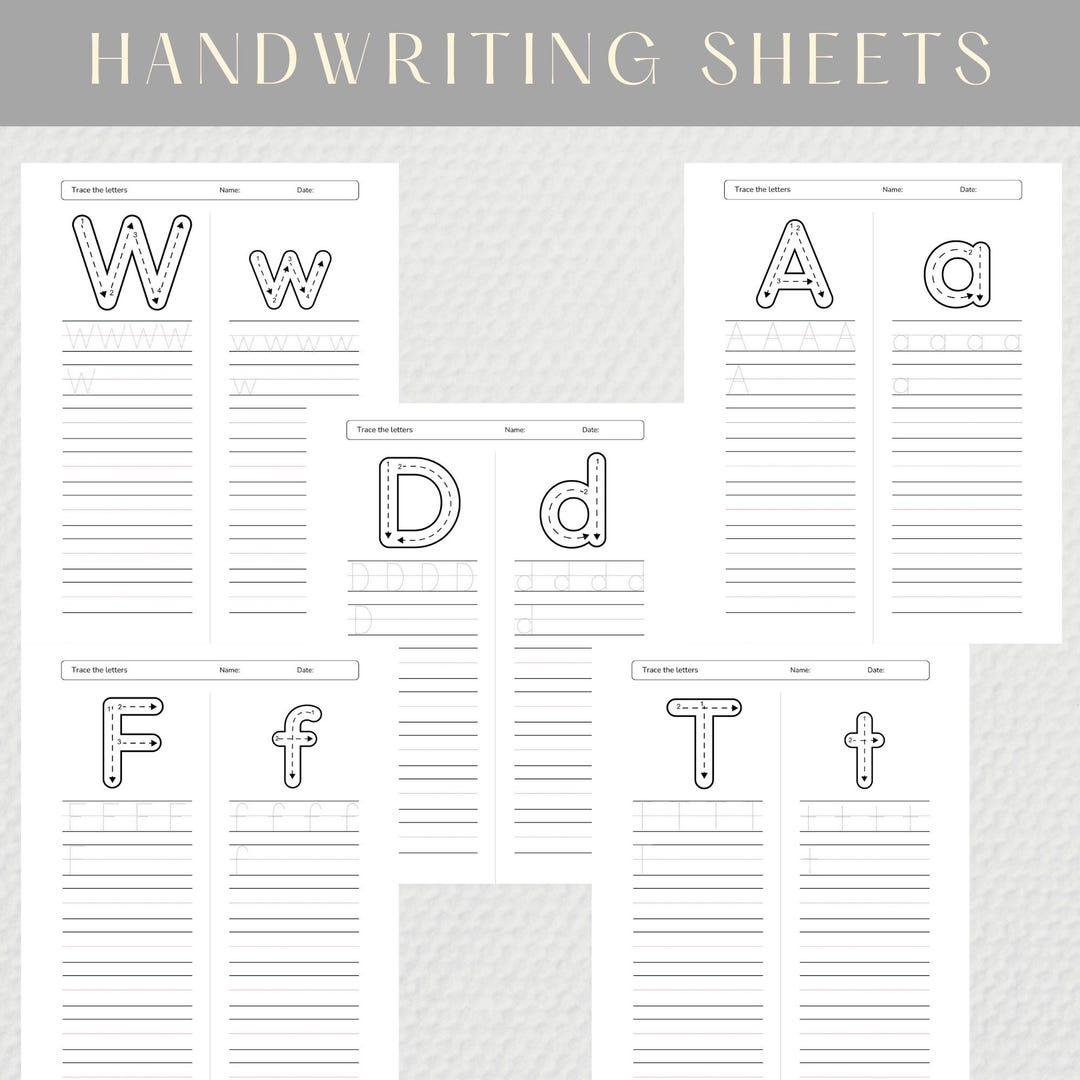 Alphabet Tracing Worksheets |26 Printable Practice Pages|capital ...