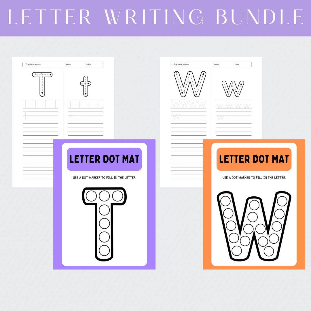 Alphabet Tracing & Dot Marker Bundle: Letter Formation Practice (PDF ...