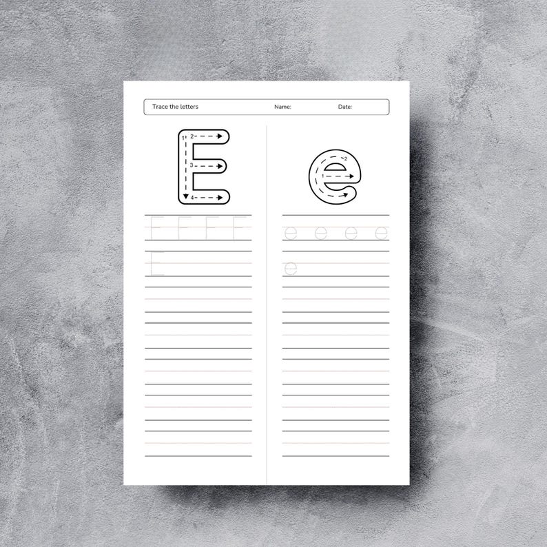 Alphabet Tracing Worksheets |26 Printable Practice Pages|capital ...