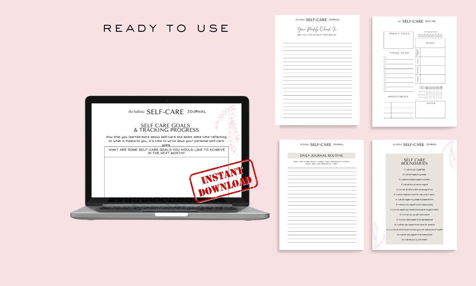 Self-care Journal, Wellness Journal, Printable Journal, Mindfulness ...