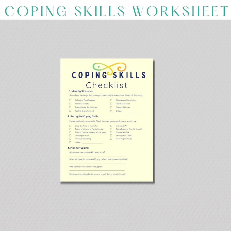 Checklist for Teens| Self-regulation Tool |PDF Download| Coping Skills ...