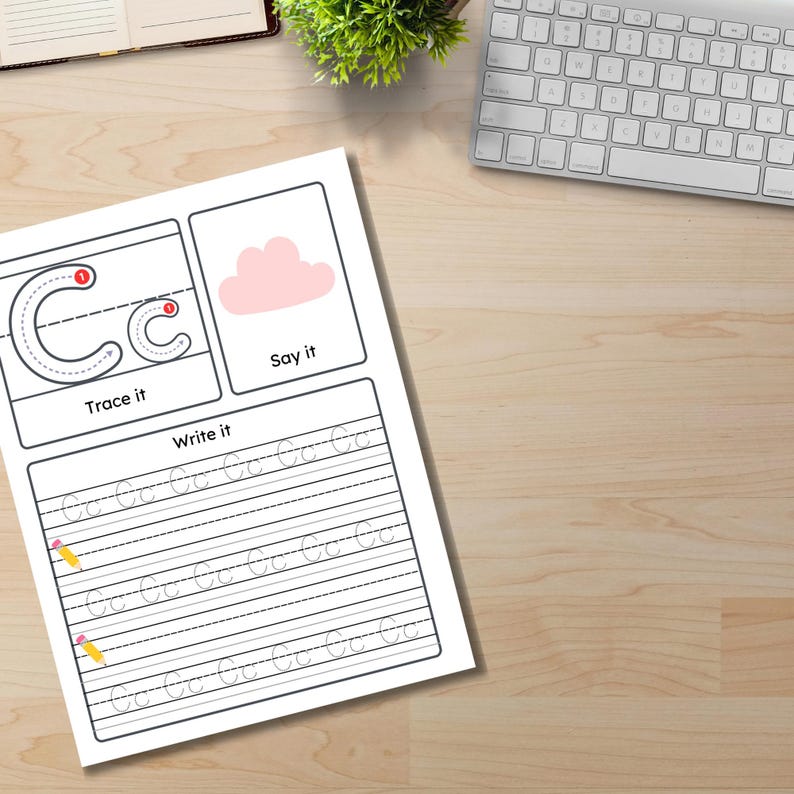 Alphabet Tracing Worksheets |26 Printable Practice Pages|capital ...