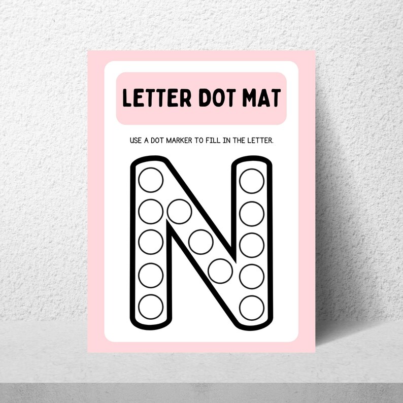 Alphabet Dot Marker Worksheets | A–Z Capital Letters | Printable Dot ...