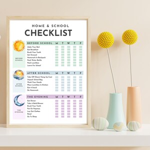 Printable Morning Routine Checklist|morning Home Routine Schedule ...