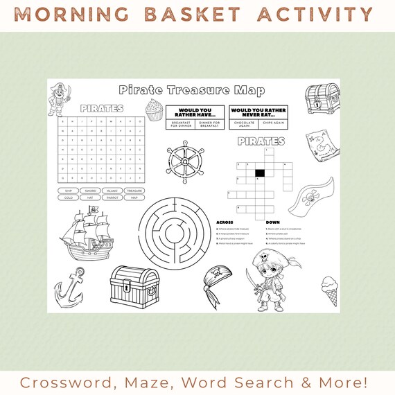 Pirate Map Activity Sheets How To Draw A Treasure Map, Pirates Map: