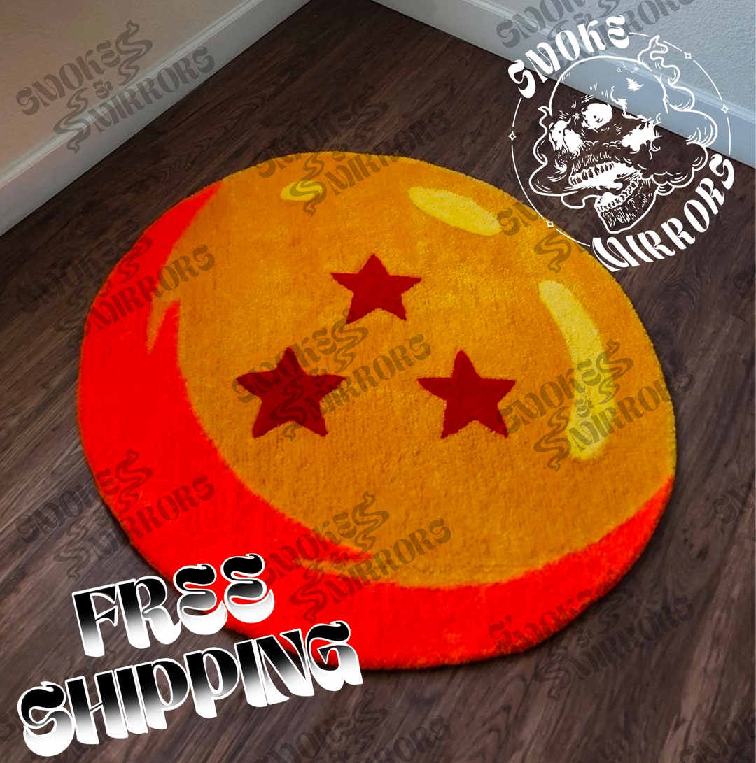 Dragon Ball Tufted Rug Free Shipping Handmade Decor Anime DBZ for Him ...